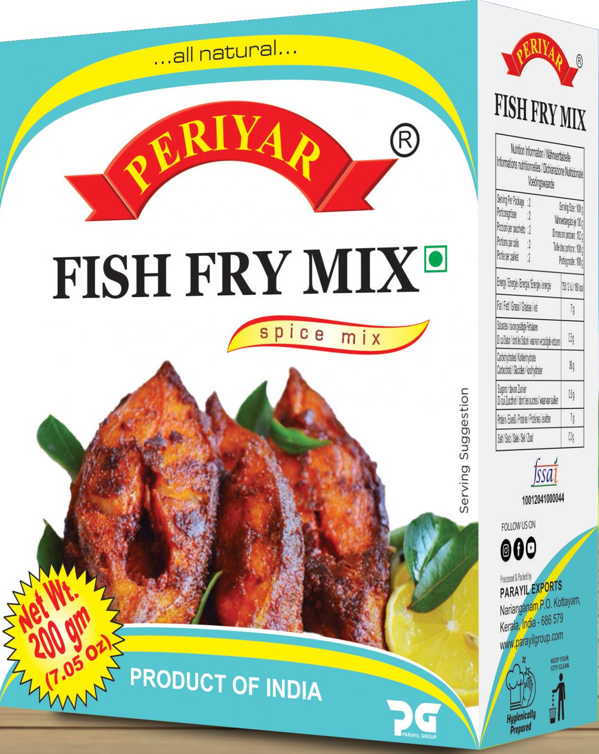 Fish Fry Mix 200 Gms. | Periyar: Authentic, Quality Indian Food
